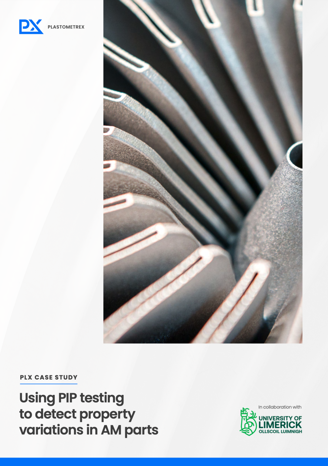 Using PIP testing to detect property variations in AM parts