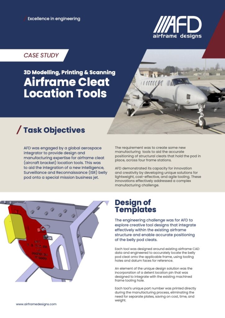 Airframe Cleat Location Tools