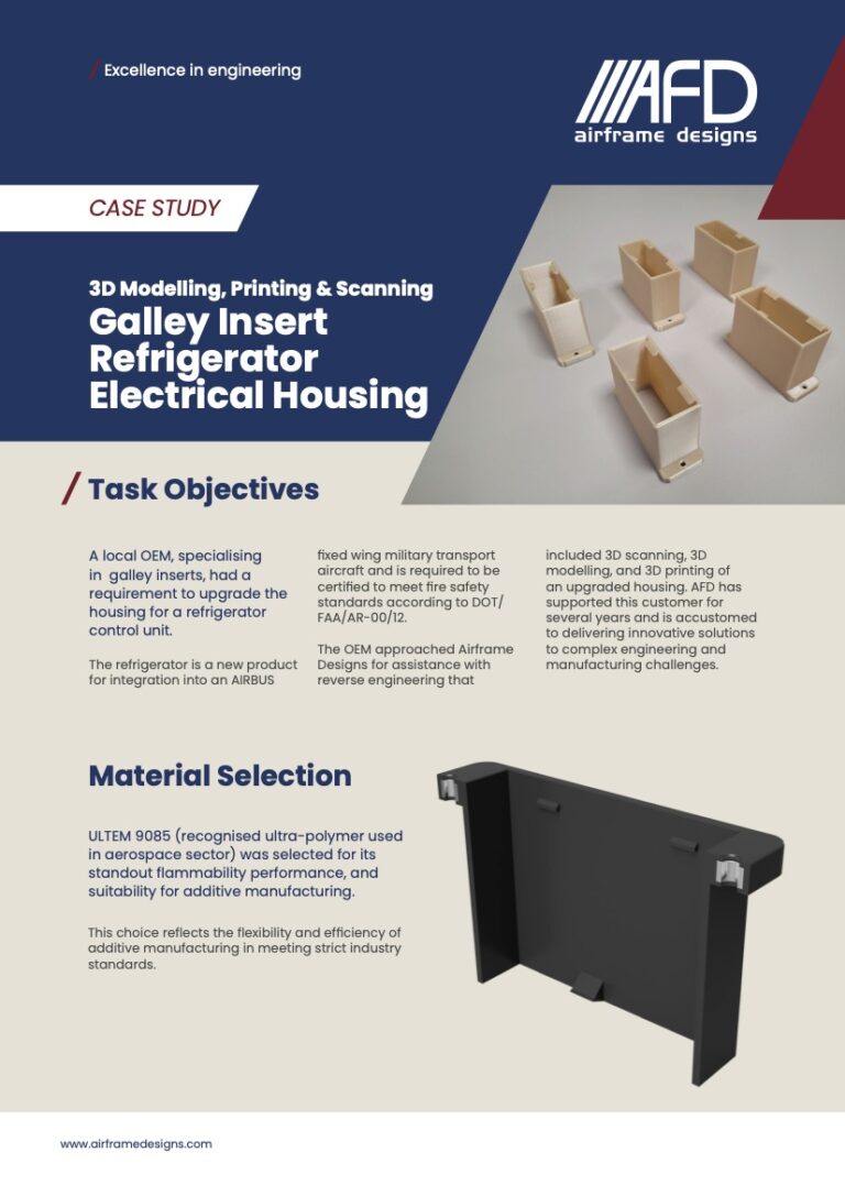 Galley Insert Refrigerator Electrical Housing