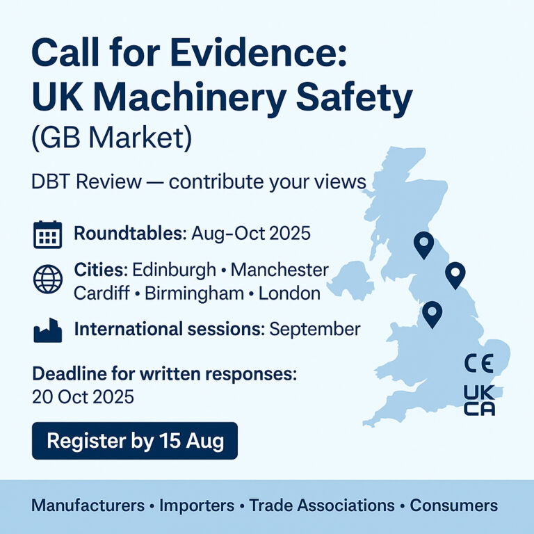 Department for Business and Trade’s [DBT] review of the UK’s machinery ...